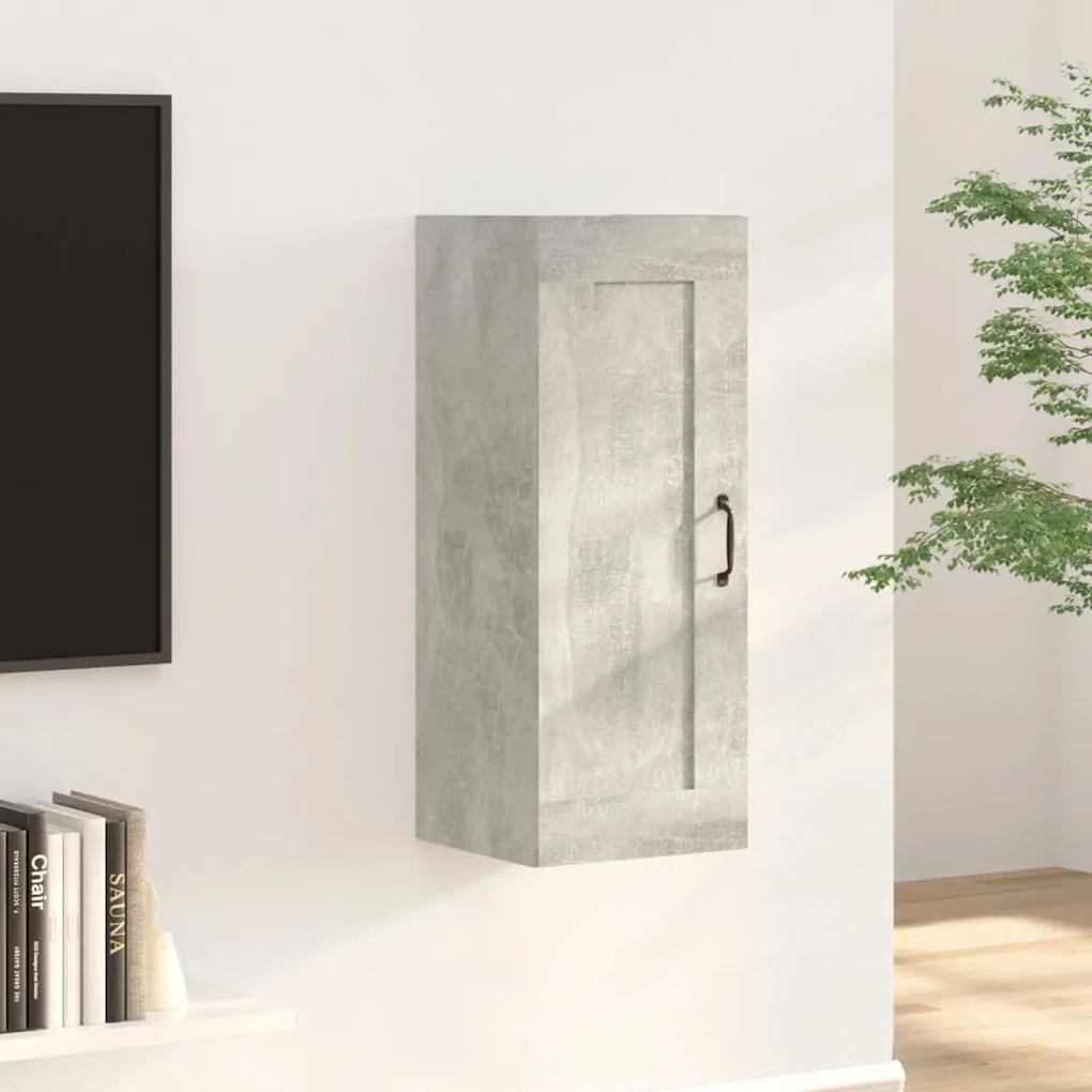 Závěsná skříňka betonově šedá 35 x 34 x 90 cm kompozitní dřevo - Default Title