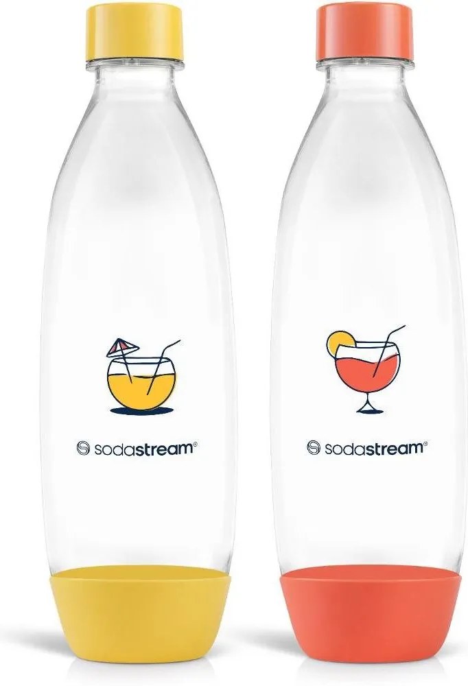 Sodastream lahev sodastream lahev fuse 2 x 1 l orange / yellow do myčky