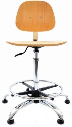 Pracovní židle FLASH 040 H s kruhem - nosnost 110 kg - 3D85