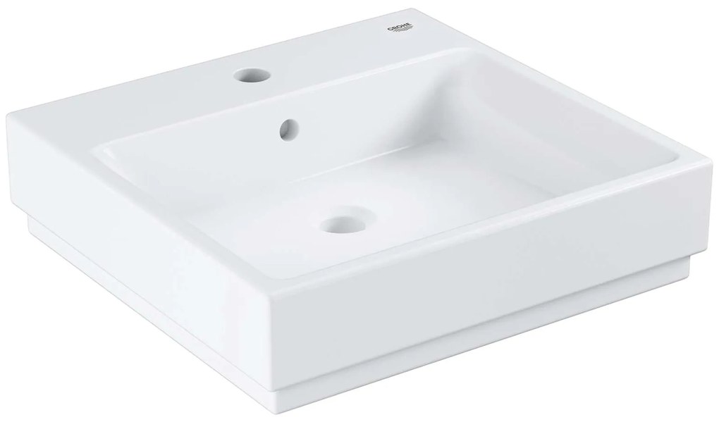 Grohe Cube Ceramic - Umyvadlo s přepadem, 50x49 cm, PureGuard, alpská bílá 3947400H