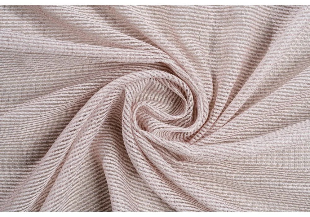 Růžová záclona 140x260 cm Modena – Mendola Fabrics