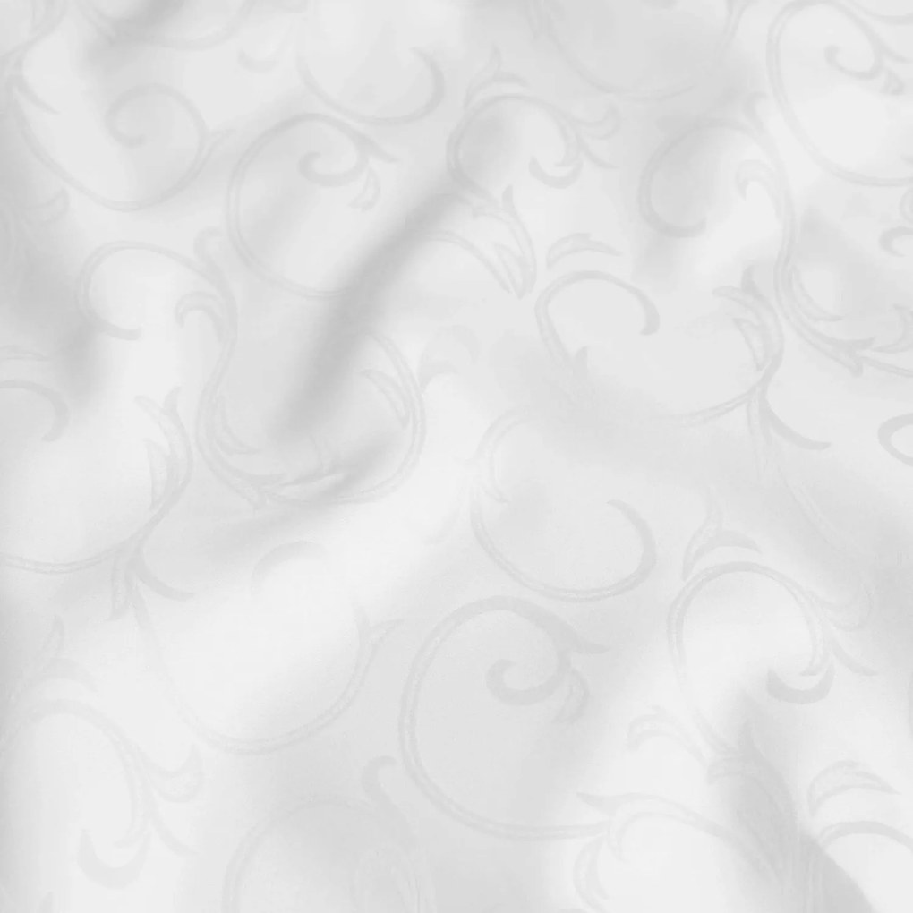 Saténové povlečení Ornament - bílá Velikost: 140 x 200 + 70 x 90