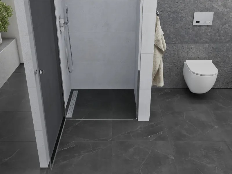 Mexen PRETORIA sprchové dveře ke sprchovému koutu 90 cm, šedé, 852-090-000-01-40