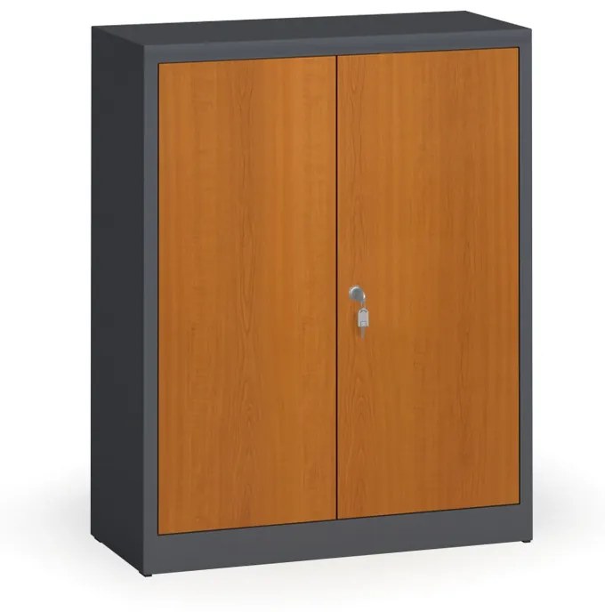 Alfa 3 Svařované skříně s lamino dveřmi, 1150 x 920 x 400 mm, RAL 7016/třešeň