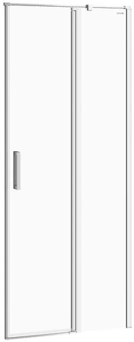 CERSANIT - Kyvné dveře s pevným polem MODUO 80x195, pravé, čiré sklo S162-004