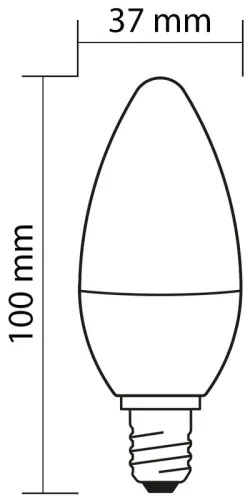 LED žárovka E14 McLED 4,8W (40W) neutrální bílá (4000K) svíčka ML-323.028.87.0