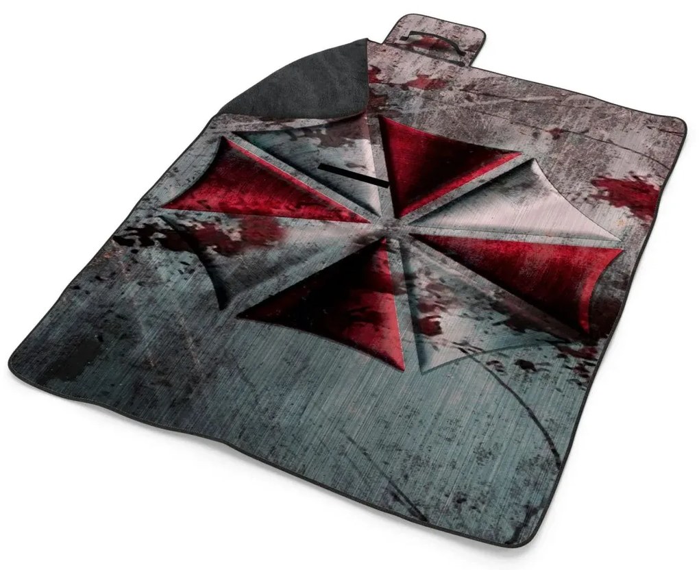 Sablio Plážová deka Resident Evil Umbrella Corporation Steel: 200x140 cm
