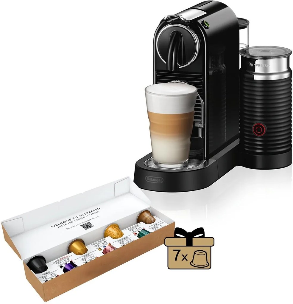 Kávovar na kapsle nespresso de'longhi citiz black en267.bae