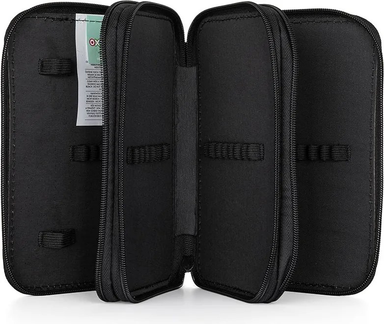 Oxybag UNICOLOR - třípatroý penál Black