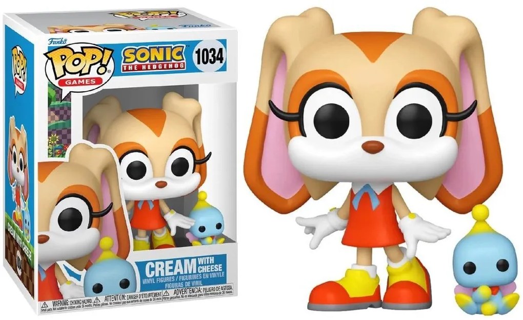 Funko pop! sonic the hedgehog cream with cheese 1034