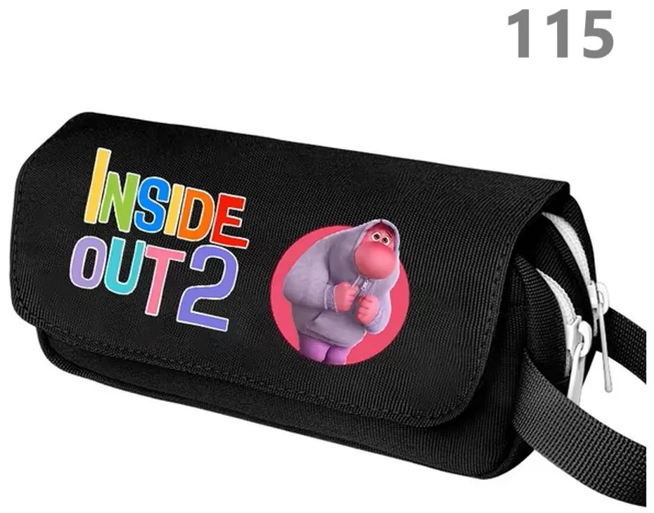 Dětský školní penál V hlavě 2 (Inside Out 2) Barva: černá 115