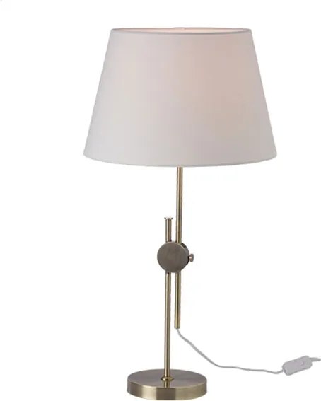 Stolní lampička | Ø36cm, saténový bronz + bílá | Aca Lighting (ML306421TB)