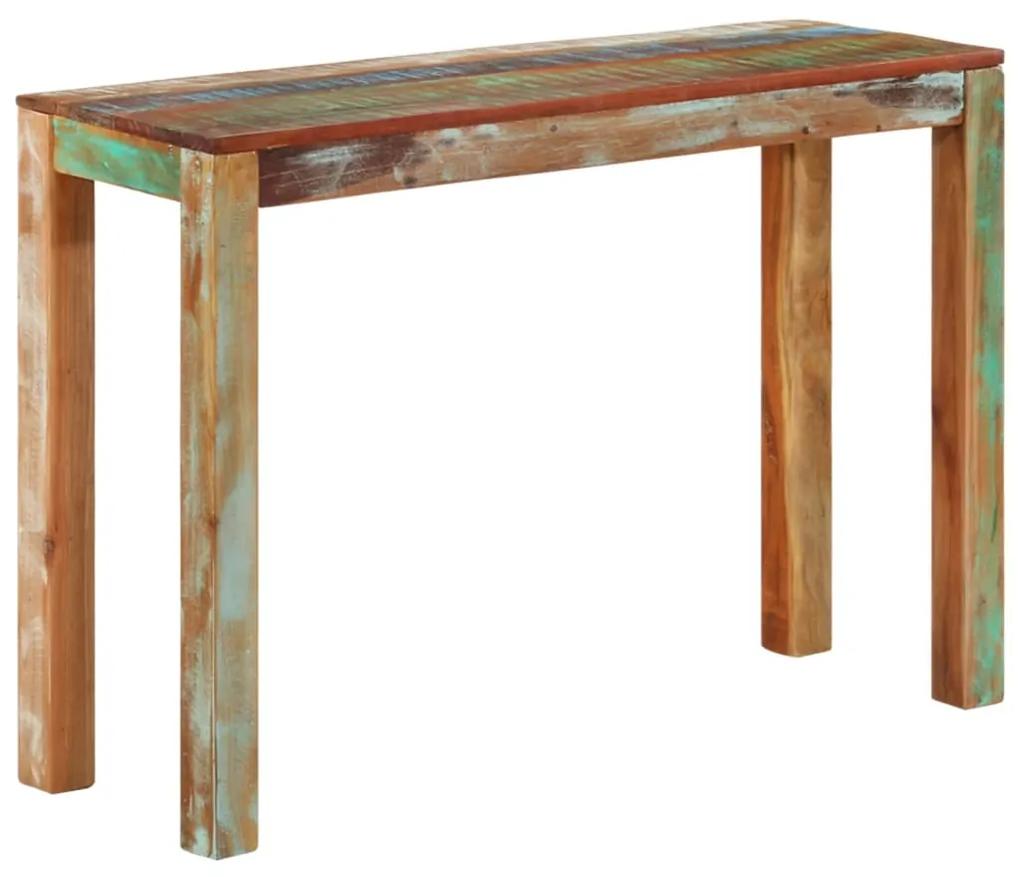 337271 vidaXL Konzolový stolek 110 x 35 x 76 cm masivní recyklované dřevo