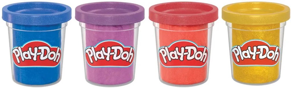 HASBRO PLAY-DOH Modelína kreativní sada 4 kelímky metalické barvy 340g 14g1737