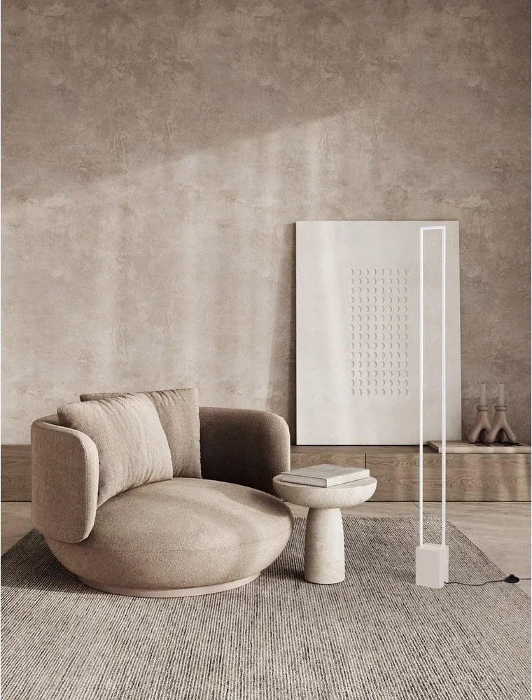 Bílá LED stojací lampa (výška 161 cm) Lithos – Nova Luce