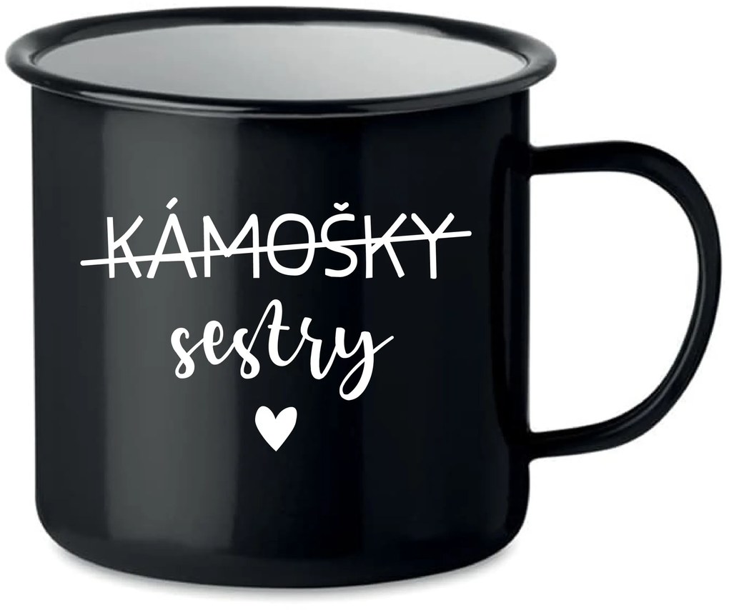 KÁMOŠKY SESTRY - černý plecháček 350 ml