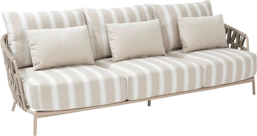 4Season Outdoor designové zahradní sedačky Beverly 3 Seater Lounge Sofa Latte