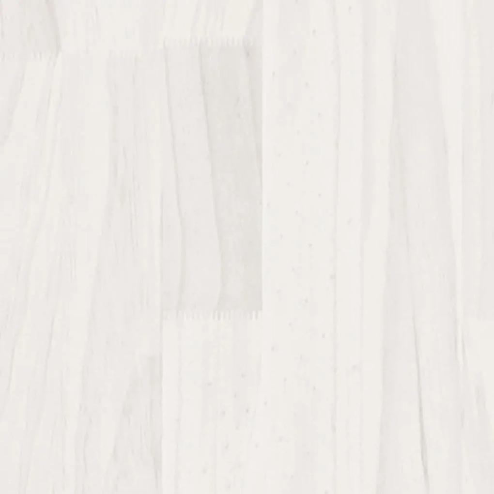 Rám postele bílý masivní borovice 135 x 190 cm Double,  3104389