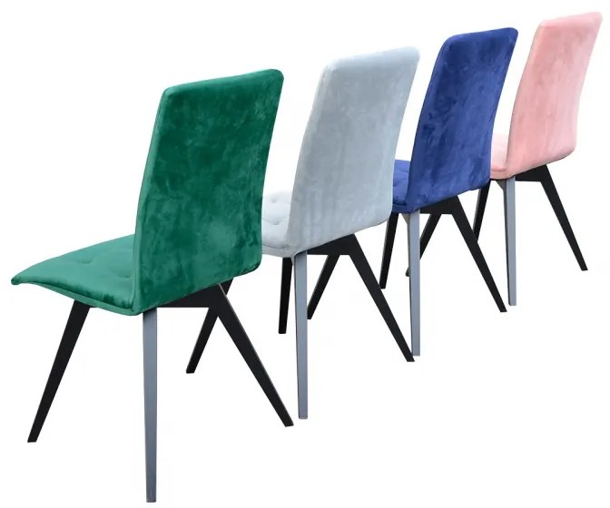 Moderní čalouněná židle JK33, Barva dřeva: černá, Potah: Magic Velvet 2230