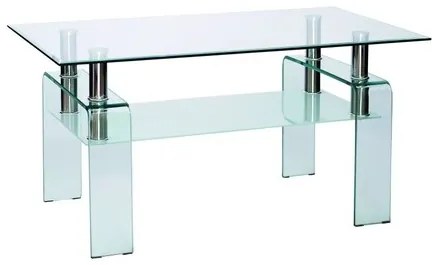 Konferenční stolek STELLA 110x60x55 cm průhledný