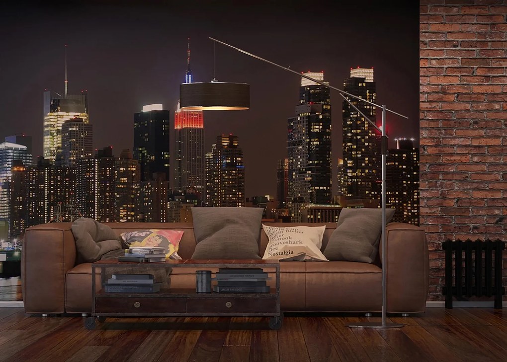 Fototapeta na míru Manhattan v Noci | Vliesová fototapeta na zed' | DFTNXXL2411