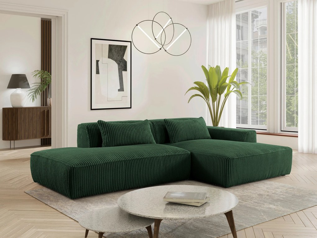 XXXLutz ROHOVÁ SEDAČKA, plast, textil, kompozitní dřevo, tmavě zelená MID.YOU - Sedací soupravy - 000694009623