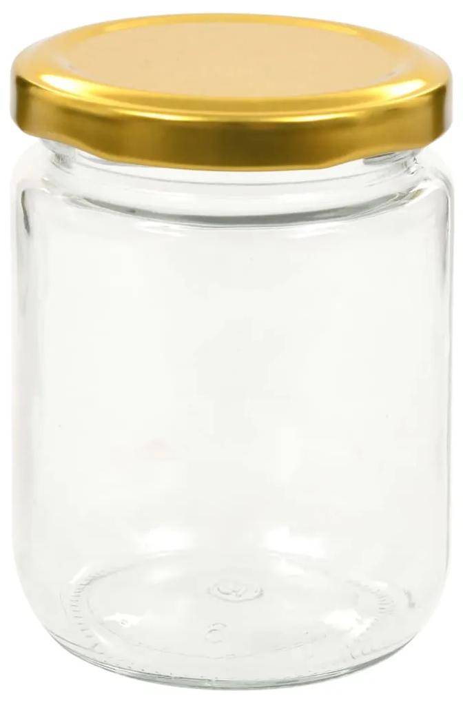 Zavařovací sklenice se zlatými víčky 96 ks 230 ml - Default Title