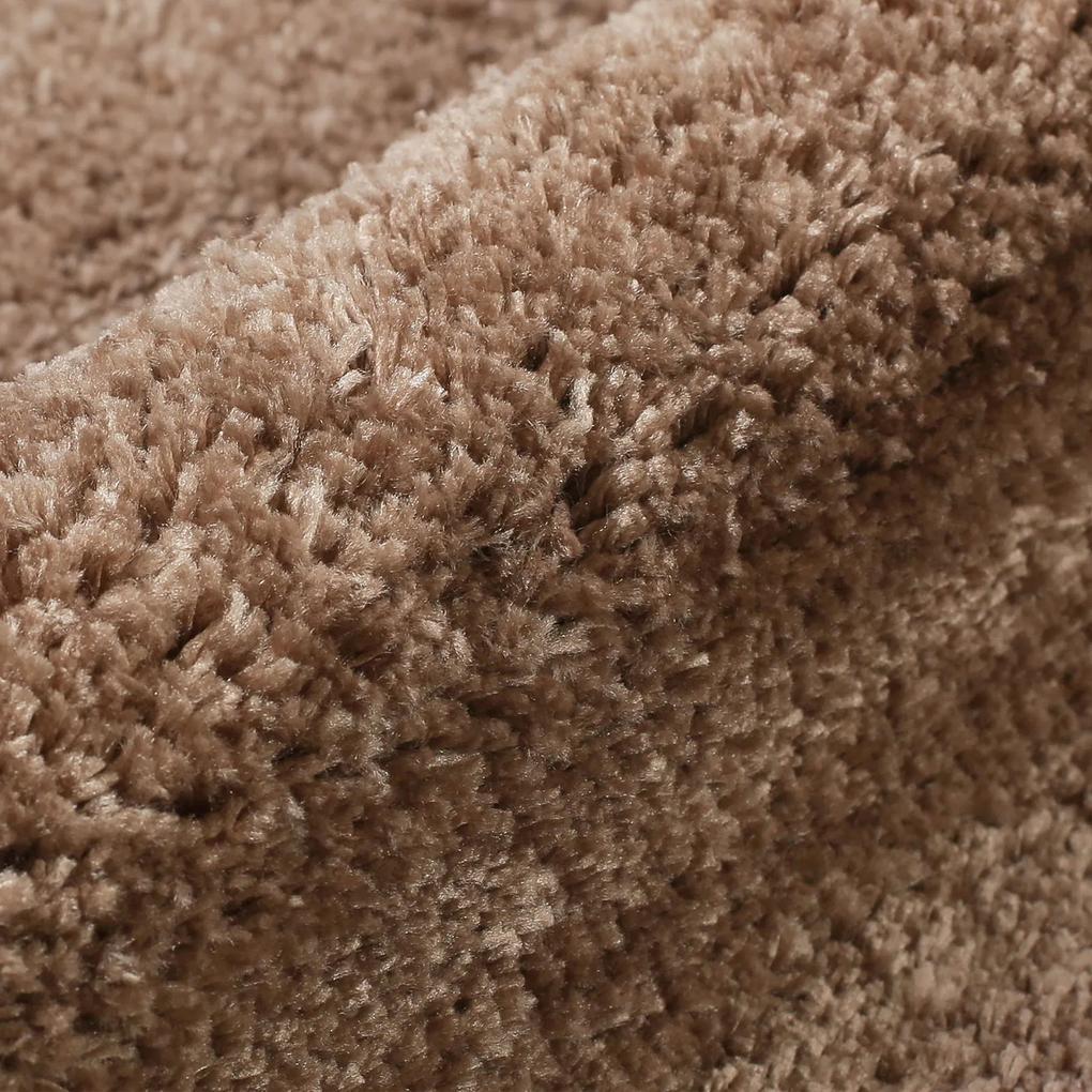 Goldea koupelnová předložka / kobereček s vyšším chlupem 60x100 cm - kávová 60 x 100 cm