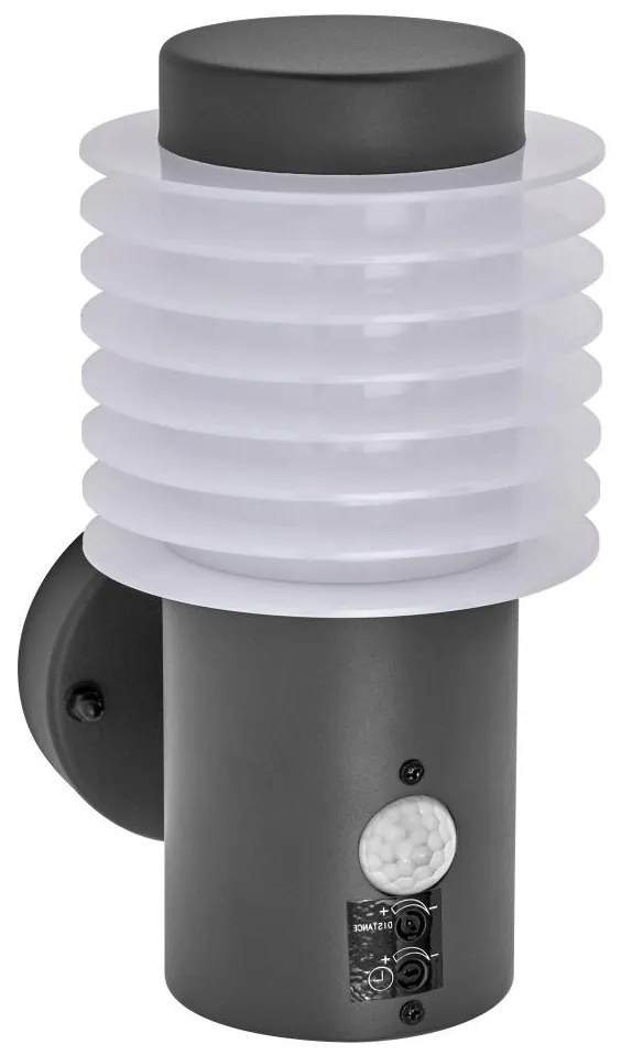 Ledvance - LED Venkovní nástěnné svítidlo se senzorem RONDO LED/9,5W/230V IP44