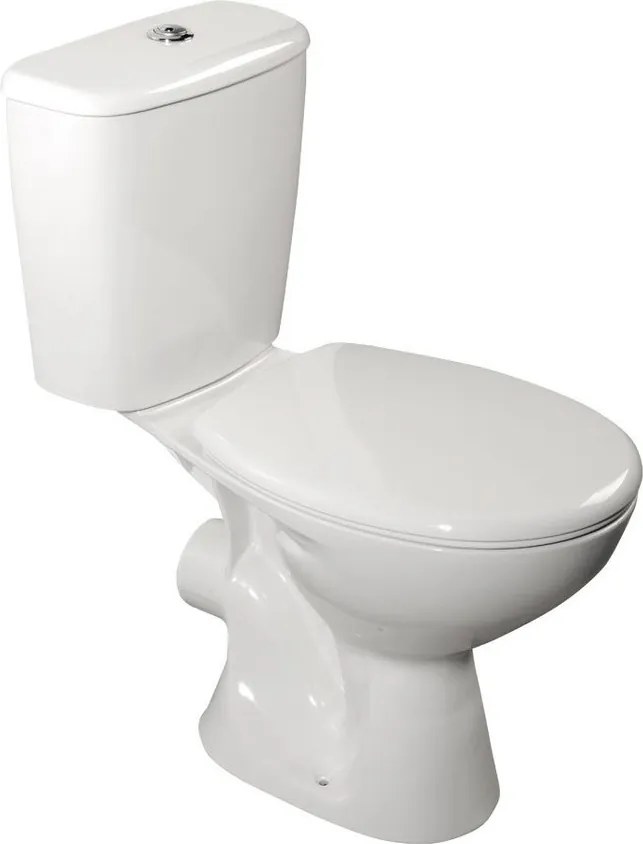 Aqualine Aqualine, JUAN WC kombi mísa s nádržkou včetně splachovací soupravy, zadní odpad, LC2154