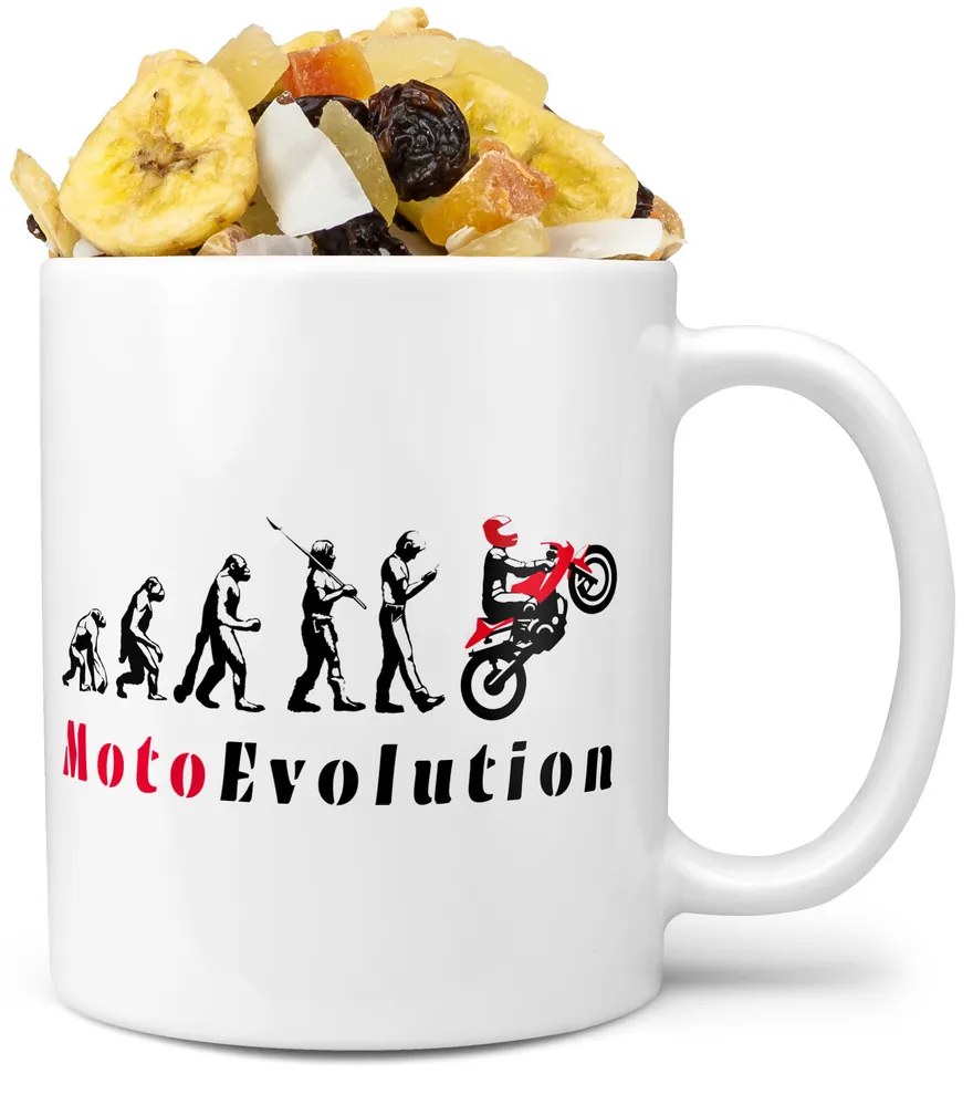 Hrnek Moto Evolution (Náplň hrníčku: Tropická směs)