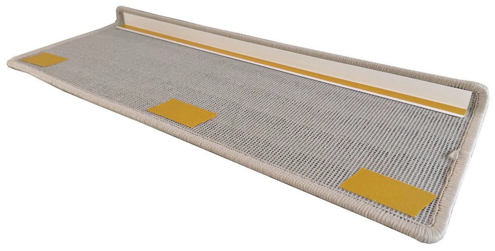 Vopi Nášlapy na schody Laguna krémová obdélník, samolepící - 24x65 obdélník (rozměr včetně ohybu)