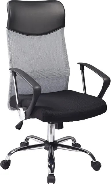 Kancelářská židle Q-025 šedá/černá