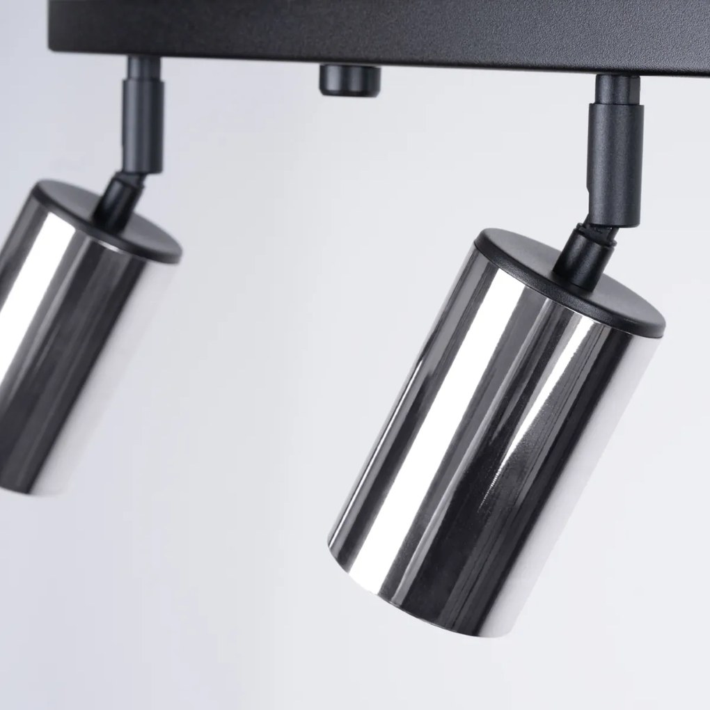 Sollux Lighting Stropní svítidlo WINX 4L Černá/chromové