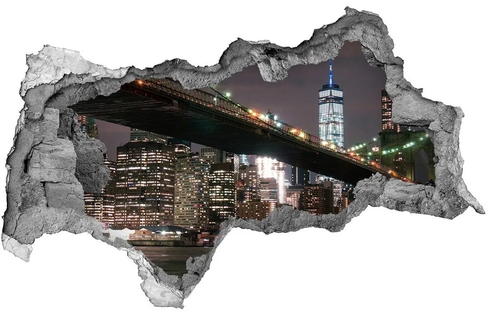 Wallmuralia Fototapeta díra na zeď Manhattan New York 95x73 cm