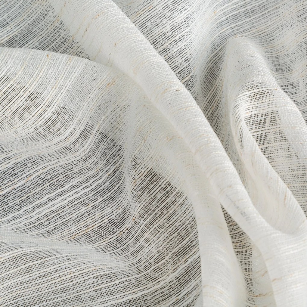 ZÁCLONA NA KROUŽČÍCH ARIA 140X250 CM KRÉMOVÁ