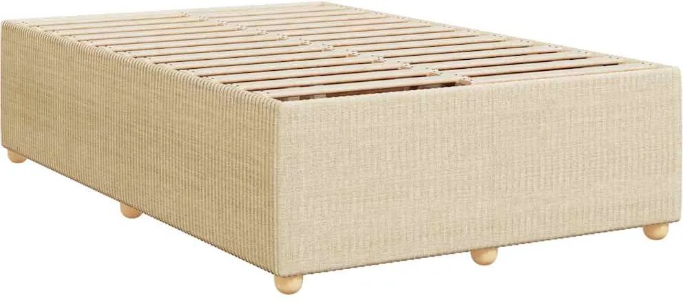 Rám postele bez matrací krémově 120x190 cm textil 3284926