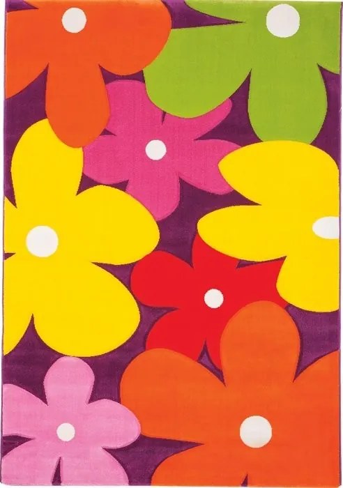 Vopi | Kusový koberec Flower 2490/963 - 120 x 170 cm, vícebarevný