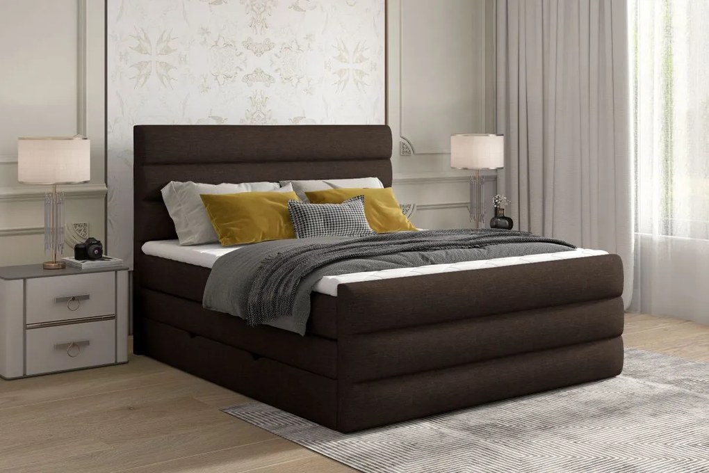 Dvojlůžko boxspring CANDE - Sawana 26 - 180x200cm