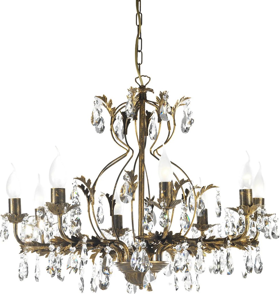 XXXLutz KŘIŠŤÁLOVÉ ZÁVĚSNÉ SVÍTIDLO, 70/70/105 cm - Online Only svítidla - 004340003803