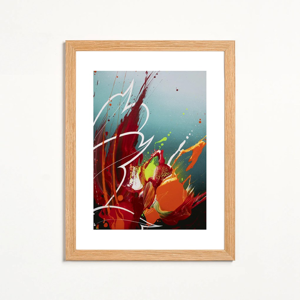 Fishero | Summer Vibration Rám: Dubový, Velikost: 30 x 20 cm
