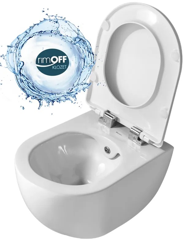 Alcaplast AM102/1120 Jádromodul komplet do bytových jader se závěsným WC Creavit FREE FE322 Rim-Off + bidet 2v1