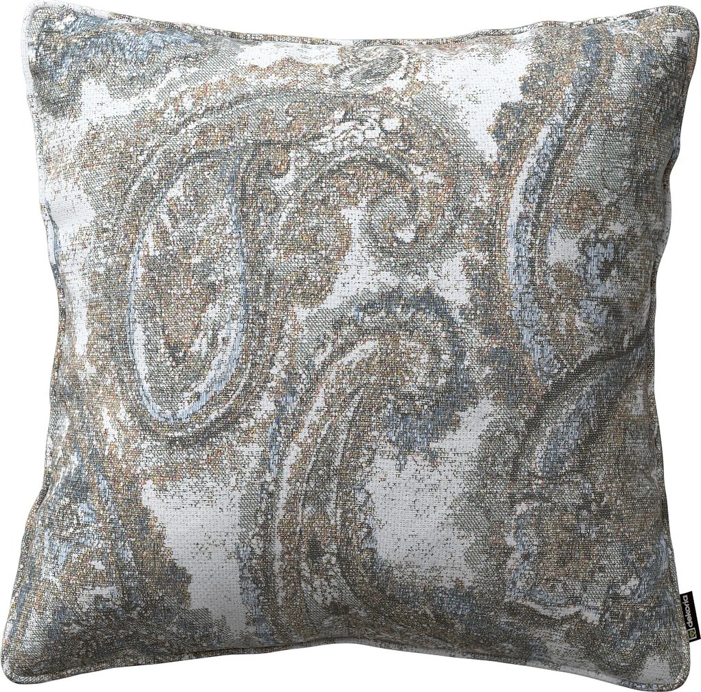 Gabi - potah na polštář šňůrka po obvodu barva vícebarevná látka pletený vzor, vzorované