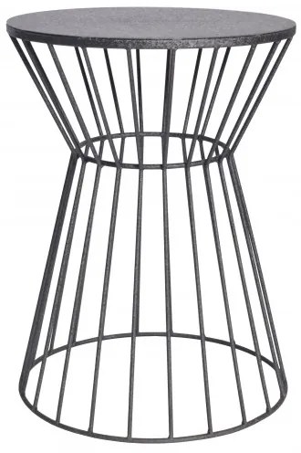 Černý kovový odkládací stolek Variation 45 cm