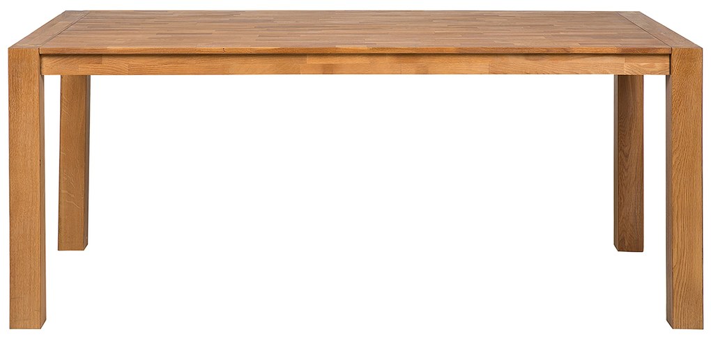 Dubový jídelní stůl 150 cm světle hnědý NATURA Beliani