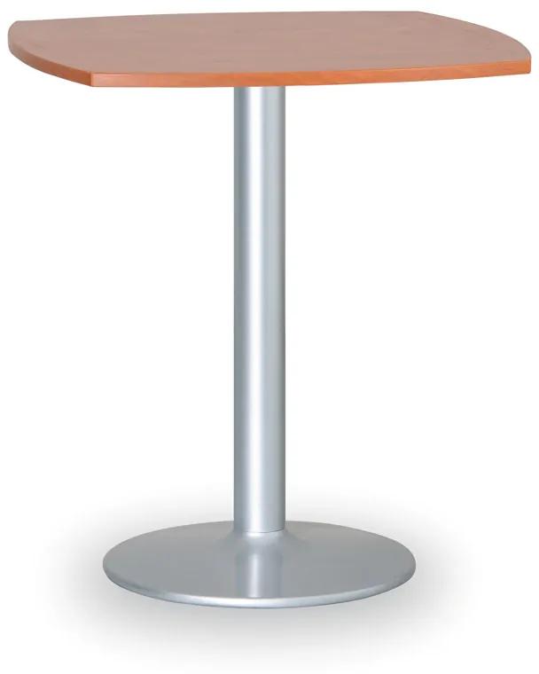 B2B Partner Konferenční stolek Filip II, 660 x 660 mm, šedá podnož, deska calvados