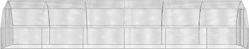 Výběh pro slepice 2,5x12x2,25 m pozinkovaná ocel 3328520