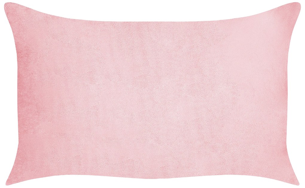 Sada 2 manšestrových polštářů 47 x 27 cm růžové MILLET Beliani