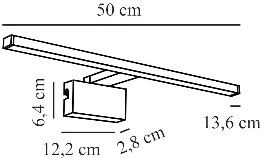 Bílé LED svítidlo nad zrcadlo Marlee 9W - Denní bílá - Nordlux