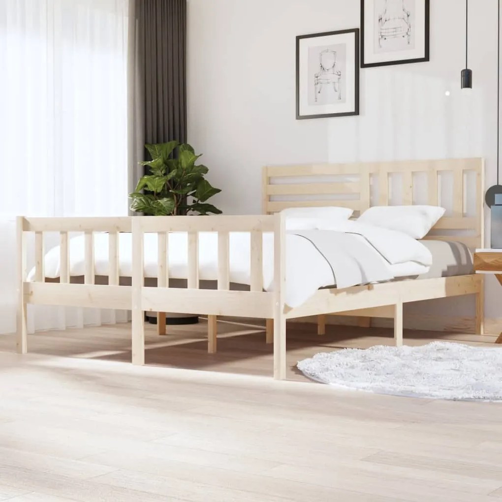 Rám postele 75 x 190 cm Small Single masivní dřevo